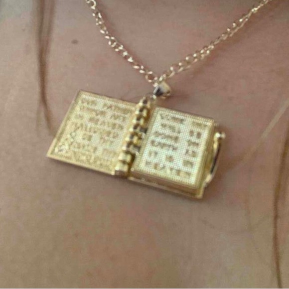 Jewelry | Holy Bible Scripture Testament Gospel Christian Catholic Gold ...